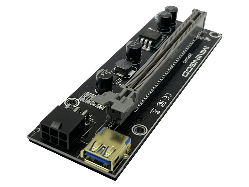 Miningod PCIe Riser Card - VER009S 12V 6PIN – hashrate