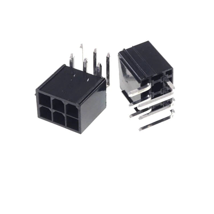 6Pin PCIe PCB Header Receptacle - 4.2mm Pitch - Right Angle Mount ...