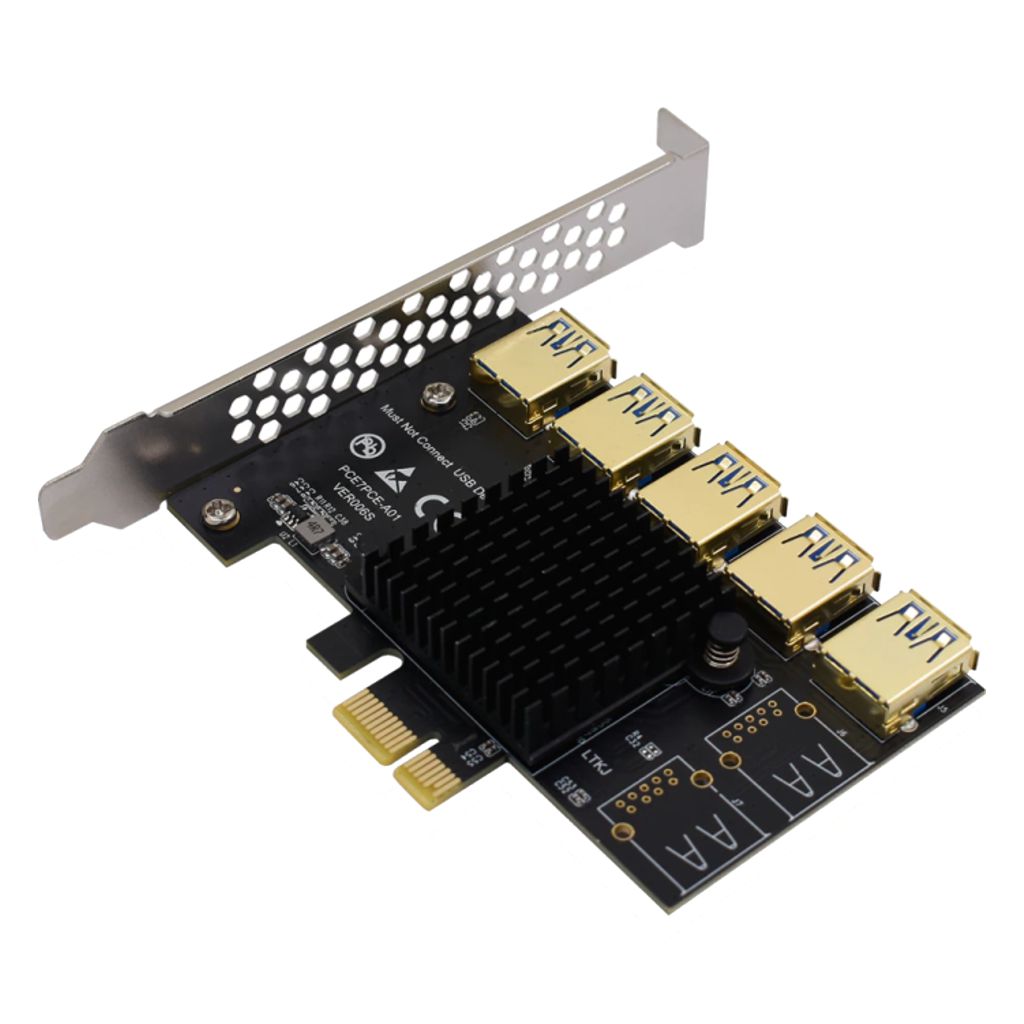 PCI Express to 5x PCIe over USB3.0 Multiplier Card - VER006S – hashrate