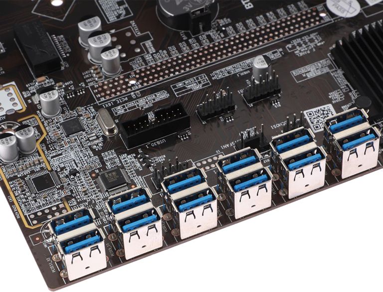 B250C-BTC 12 x PCIe Over USB Mining Motherboard – hashrate