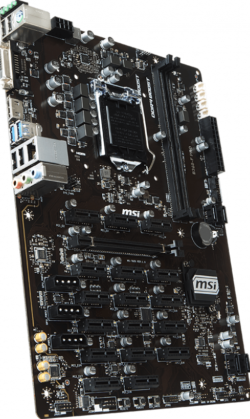 MSI B360-F PRO Cryptomining Motherboard – hashrate
